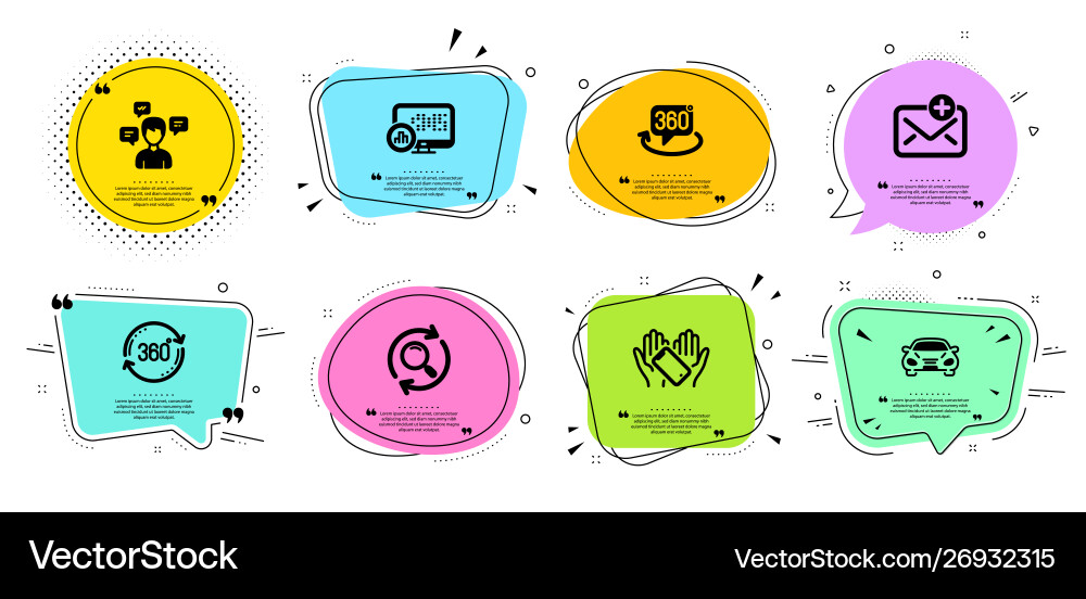 New mail full rotation and conversation messages Vector Image