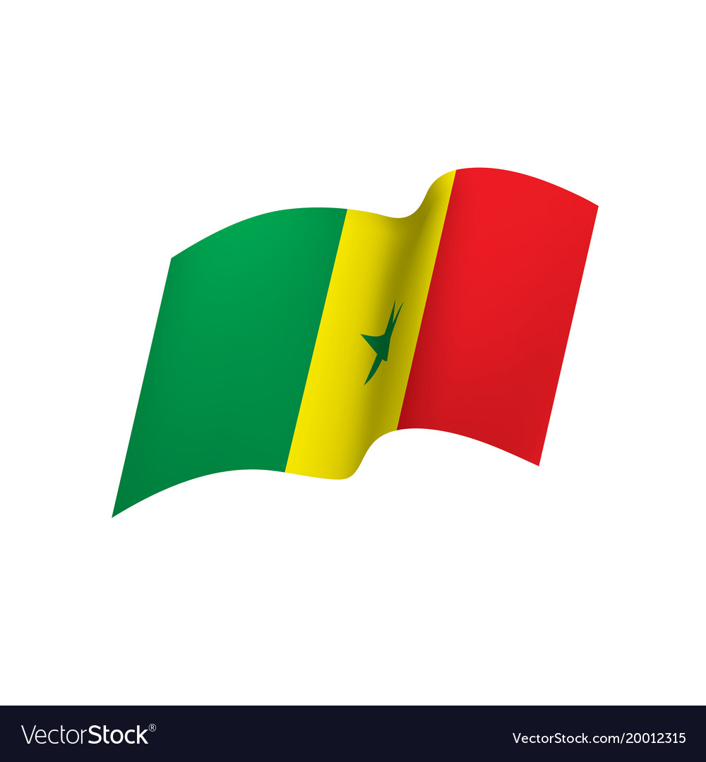Senegal flag Royalty Free Vector Image - VectorStock