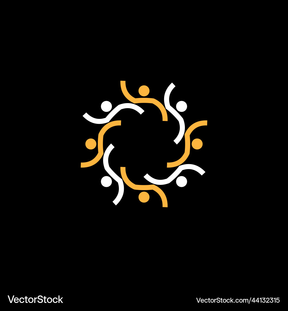 Unique body human with happy or active on around Vector Image