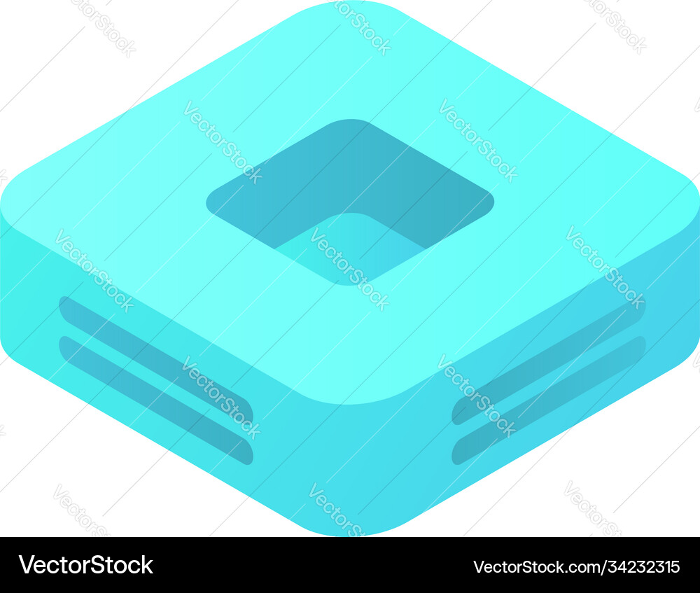 Wifi router icon isometric style Royalty Free Vector Image