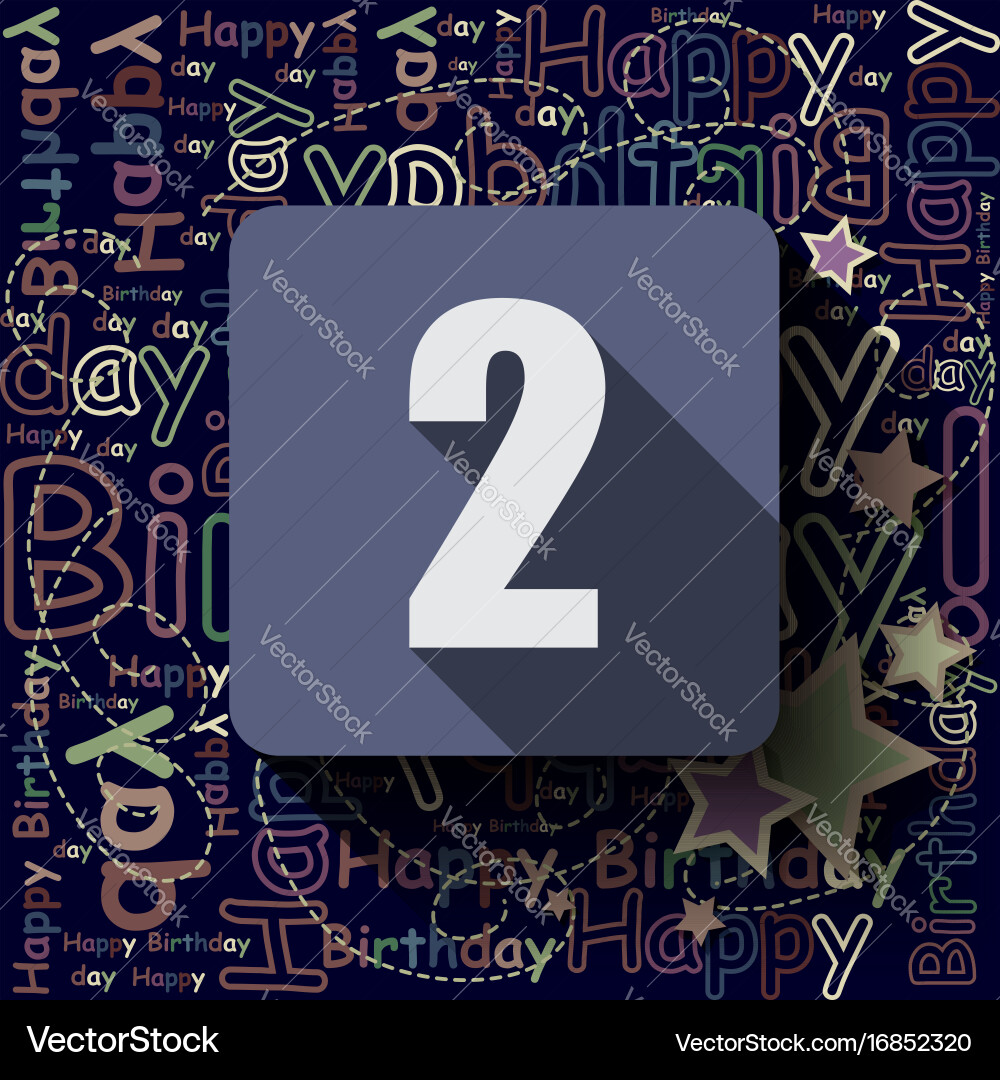 2 happy birthday background or card Royalty Free Vector