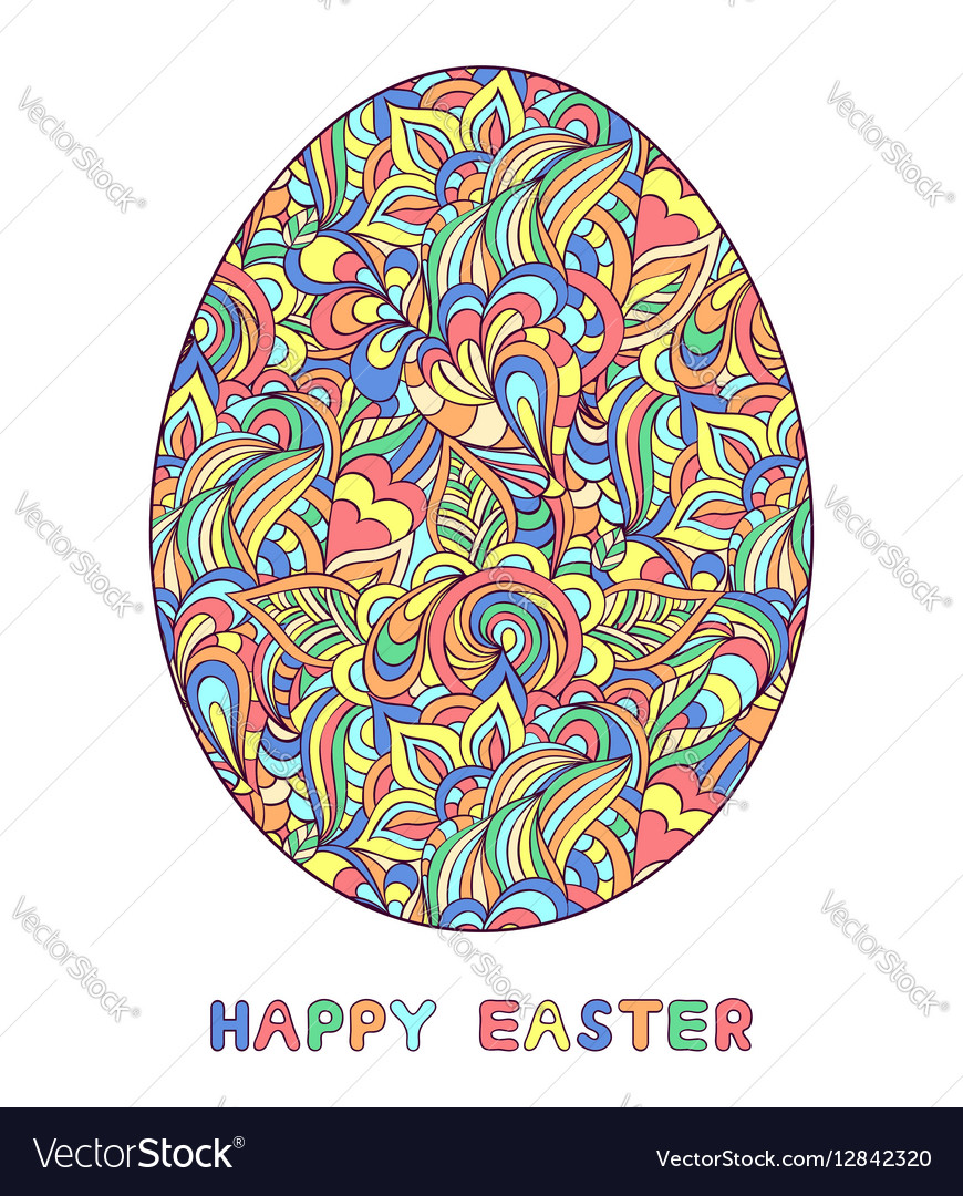 Abstract easter egg Royalty Free Vector Image - VectorStock