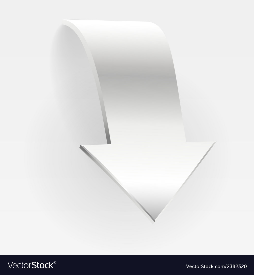 Arrow white banner Royalty Free Vector Image - VectorStock