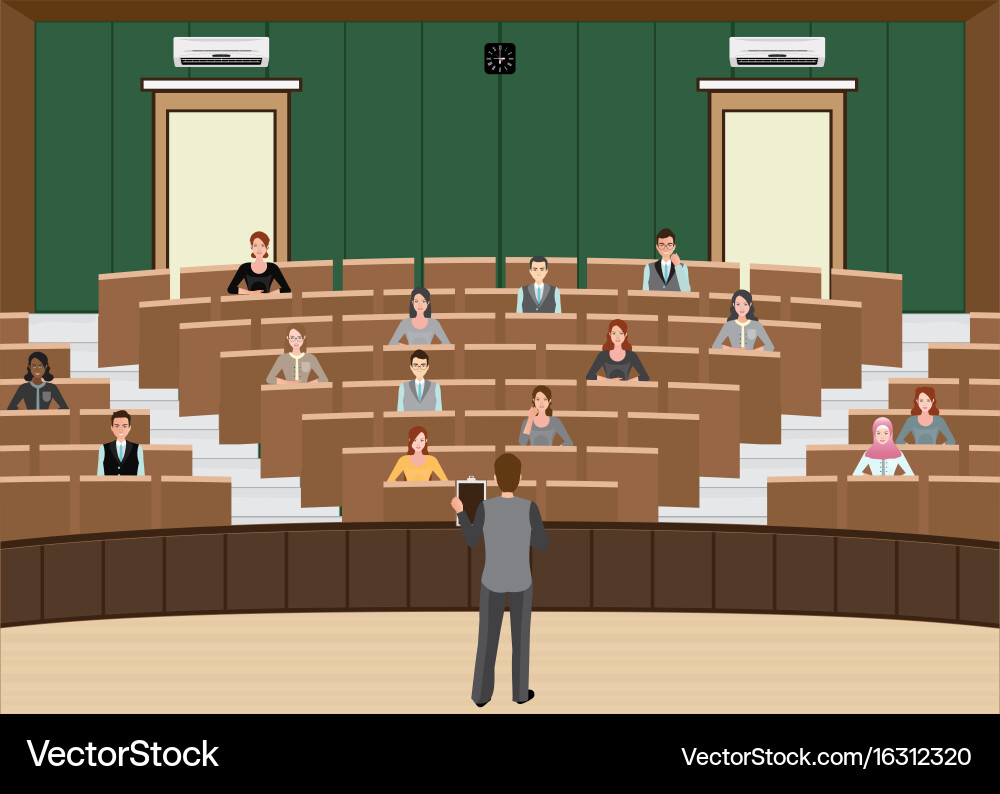 Businessman conference or presentation at Vector Image