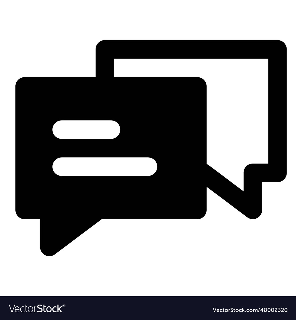 Chat application for user interactions Royalty Free Vector