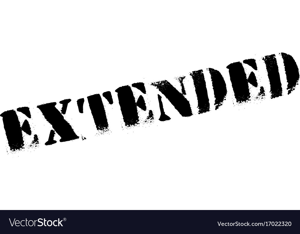 Extended rubber stamp Royalty Free Vector Image