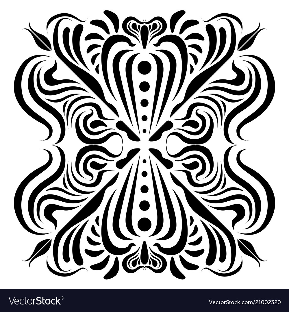 Isolated arabesque pattern Royalty Free Vector Image