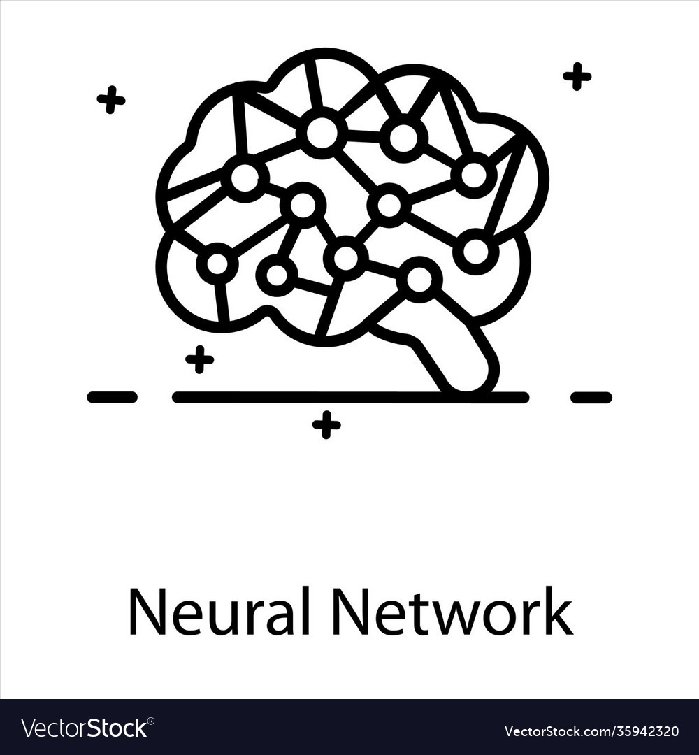 Neural Network Lizenzfreies Vektorbild - VectorStock