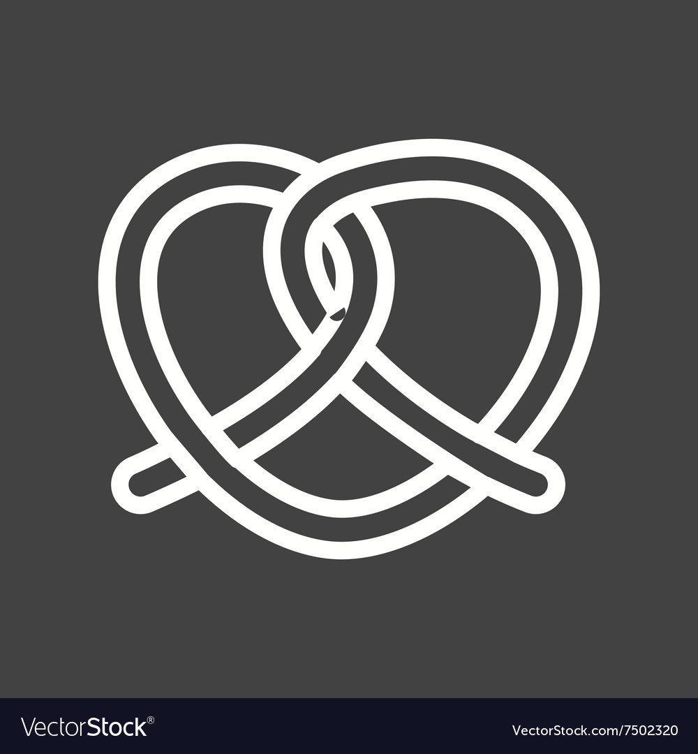 Pretzel Royalty Free Vector Image - VectorStock