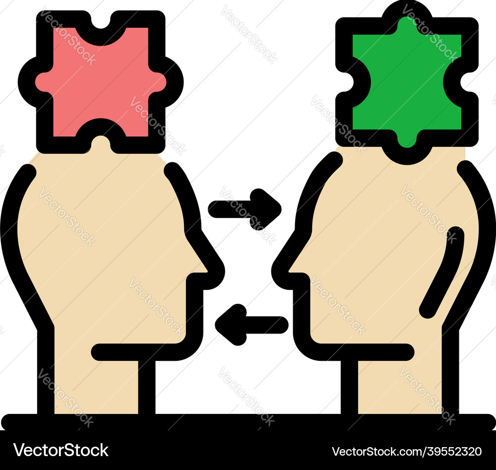 Sales force icon color outline Royalty Free Vector Image