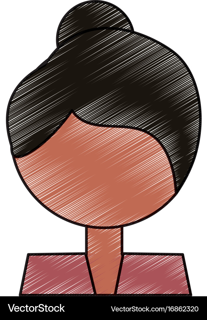 Woman profile cartoon Royalty Free Vector Image