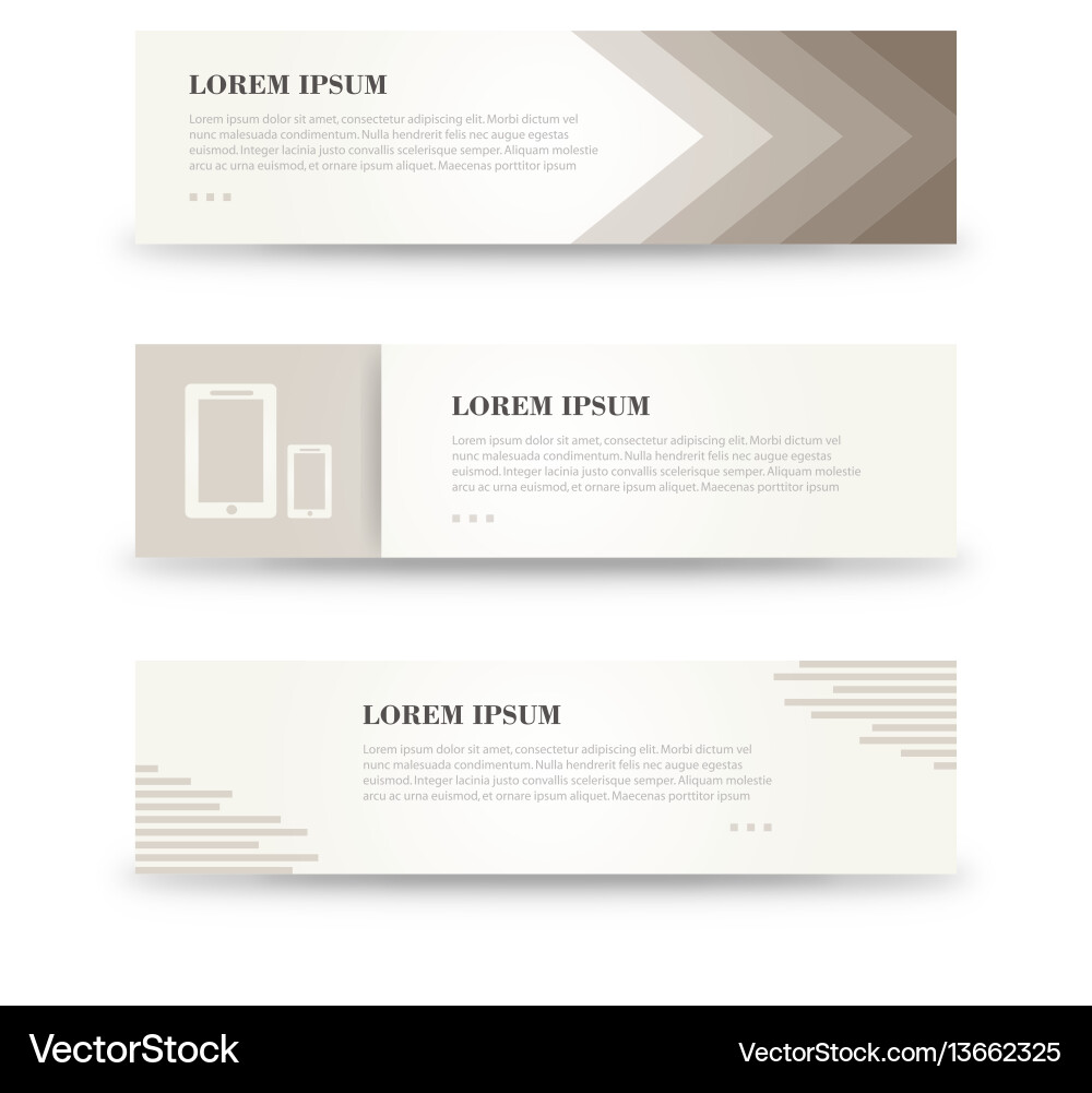 Banners for print minimalistic banners set Vector Image