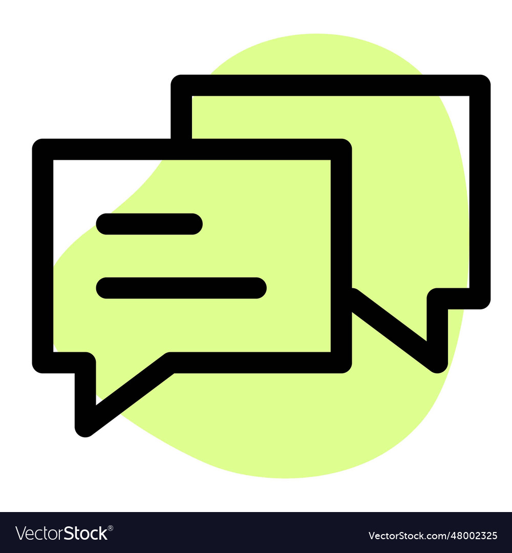 Chat application for user interactions Royalty Free Vector