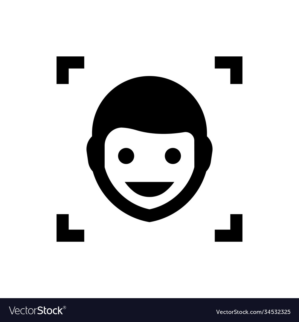 Face detection icon Royalty Free Vector Image - VectorStock