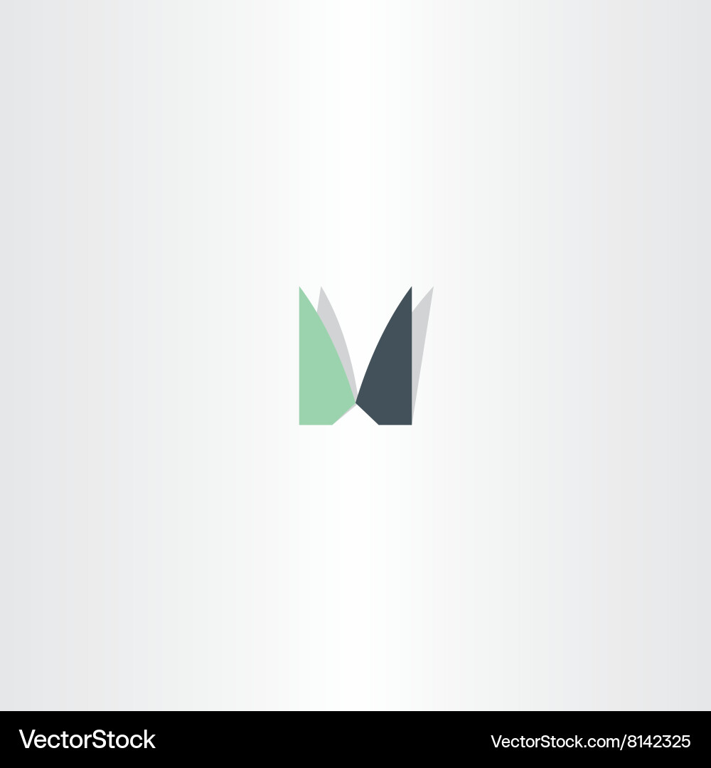 Logotype letter m icon sign symbol element Vector Image