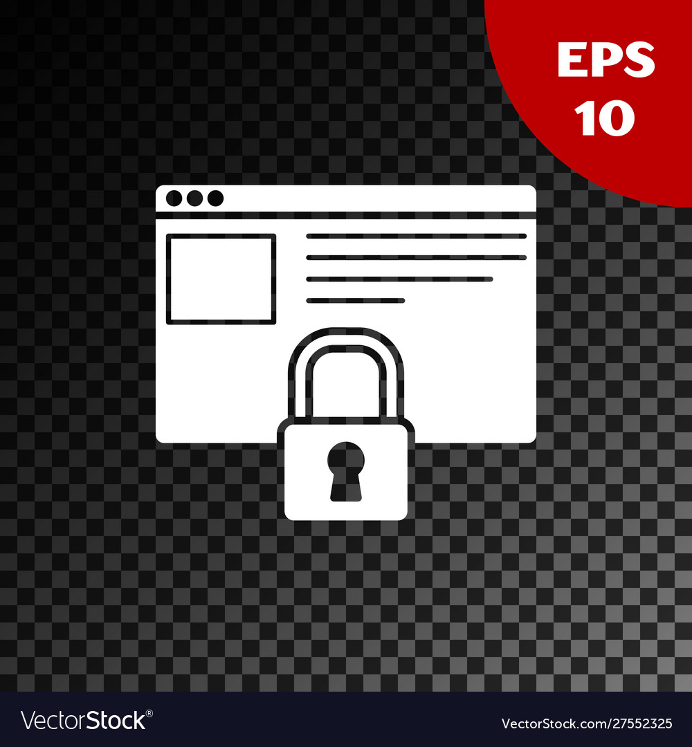White secure your site with https ssl icon Vector Image