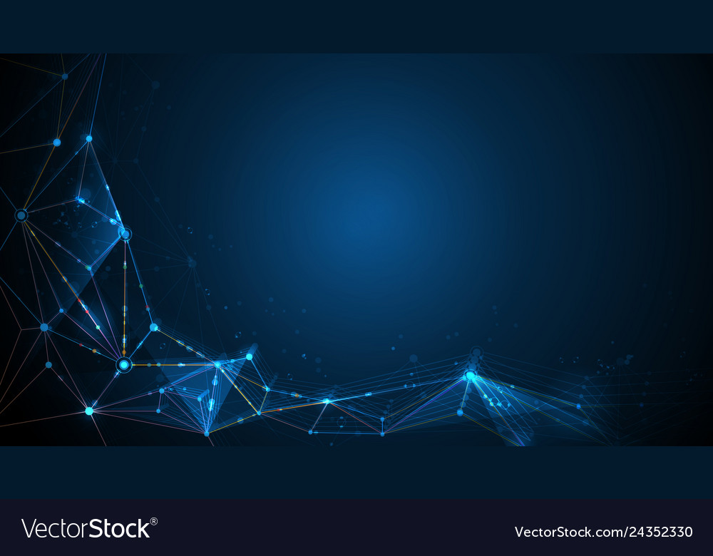 Abstract Internet Network Connection Design Vector Image