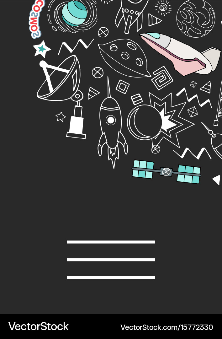 Cards of space Royalty Free Vector Image - VectorStock