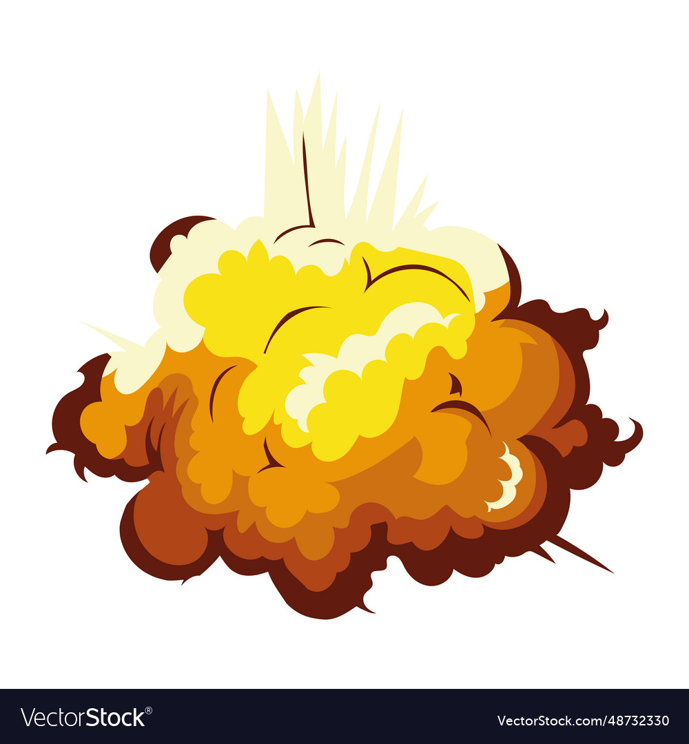 Explosion effect fire Royalty Free Vector Image