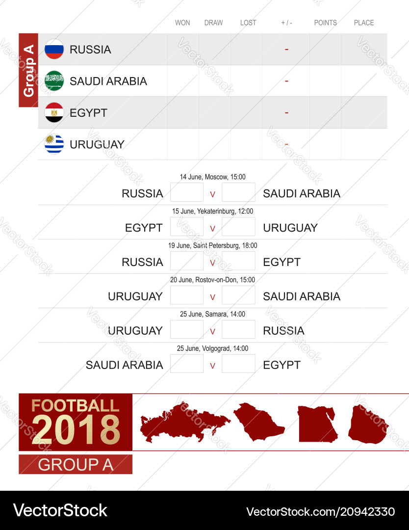 World Cup Football 2018 Table Point | Cabinets Matttroy