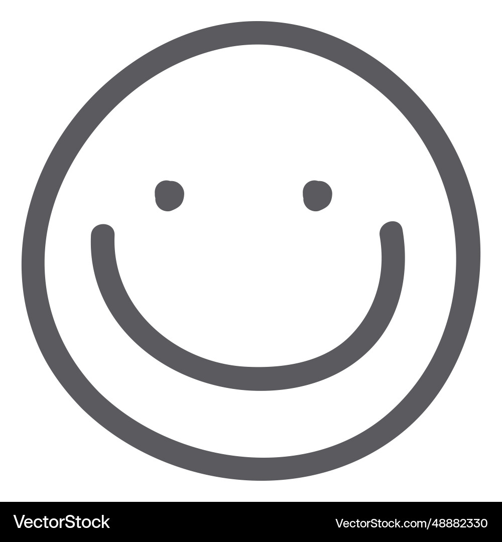 Happy emoticon emoji Royalty Free Vector Image