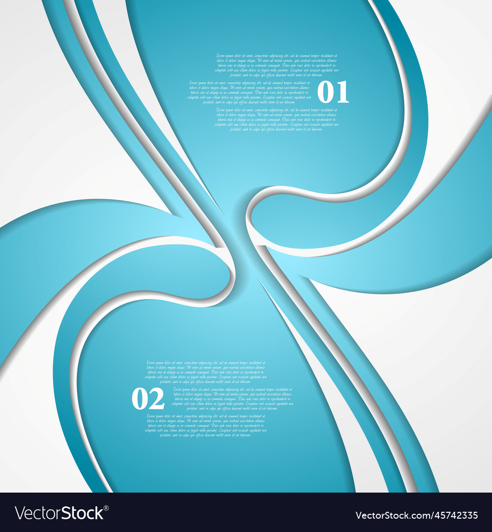 Abstract blue corporate wavy pattern design Vector Image