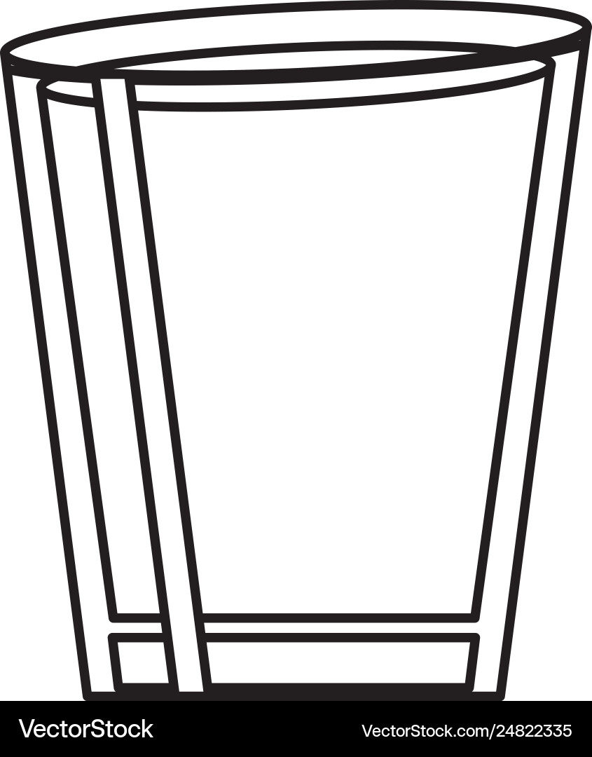 Alcohol shot glass Royalty Free Vector Image - VectorStock