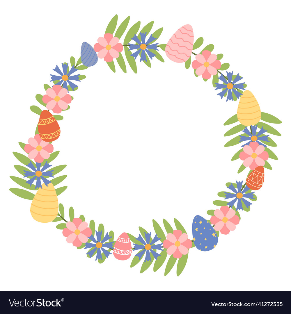 An easter frame Royalty Free Vector Image - VectorStock