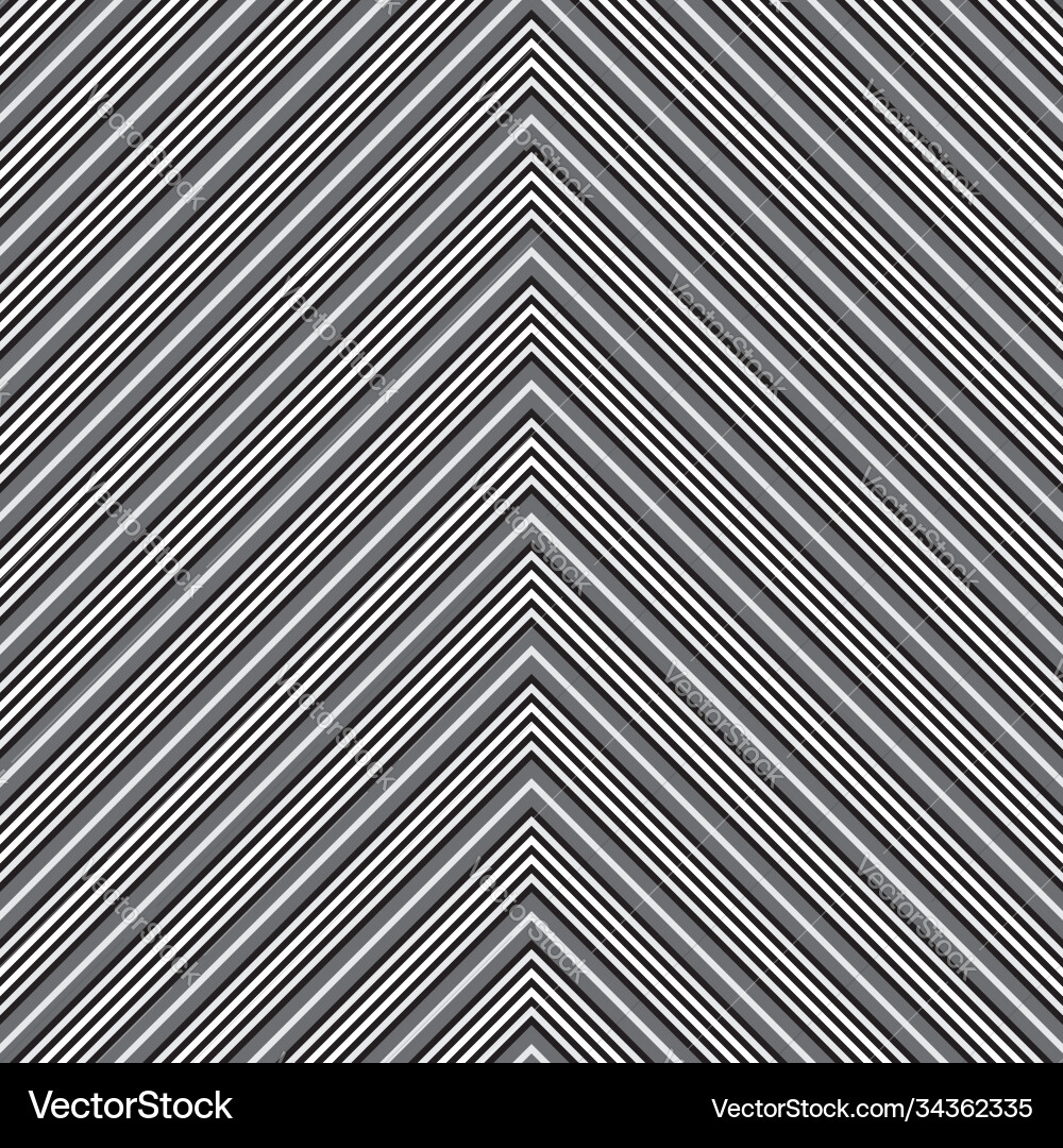 Black and white chevron diagonal stripes seamless Vector Image