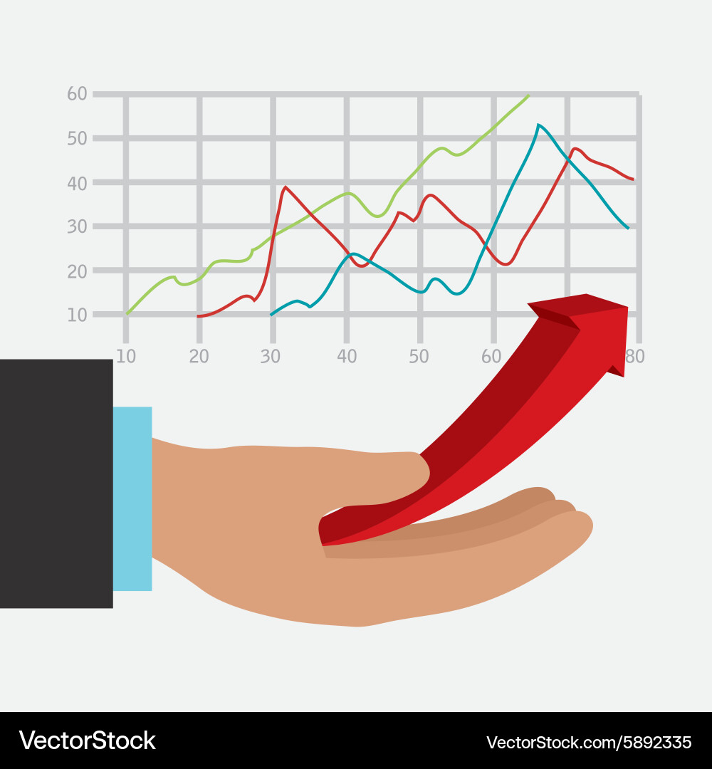 Business profit design Royalty Free Vector Image