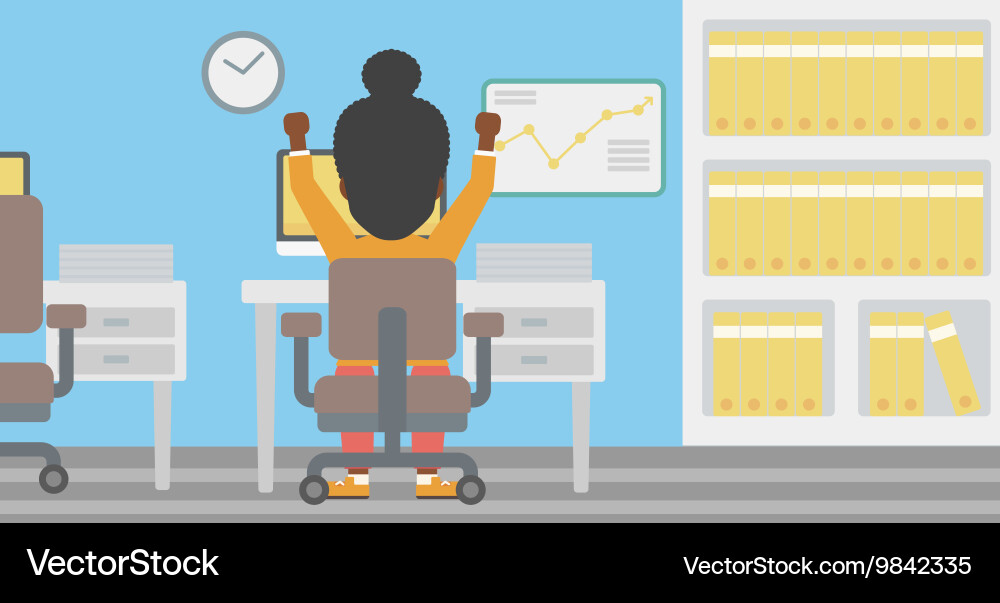 Successful business woman Royalty Free Vector Image