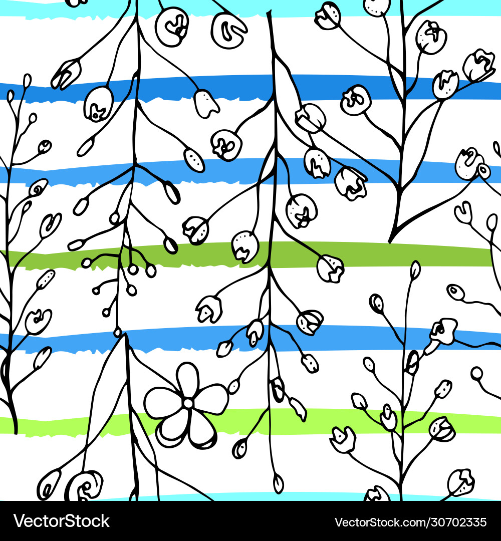 Tropical modern stripes motif Royalty Free Vector Image