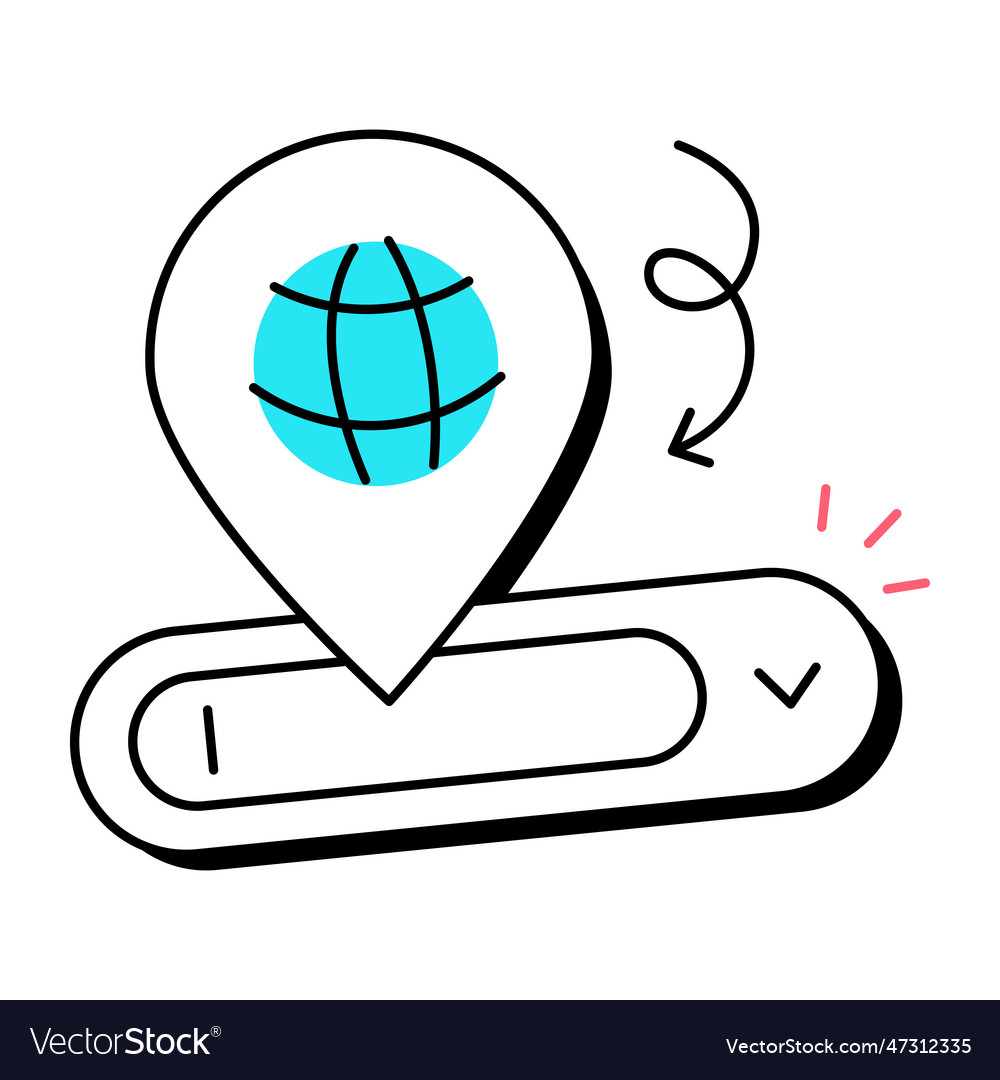 Web location Royalty Free Vector Image - VectorStock