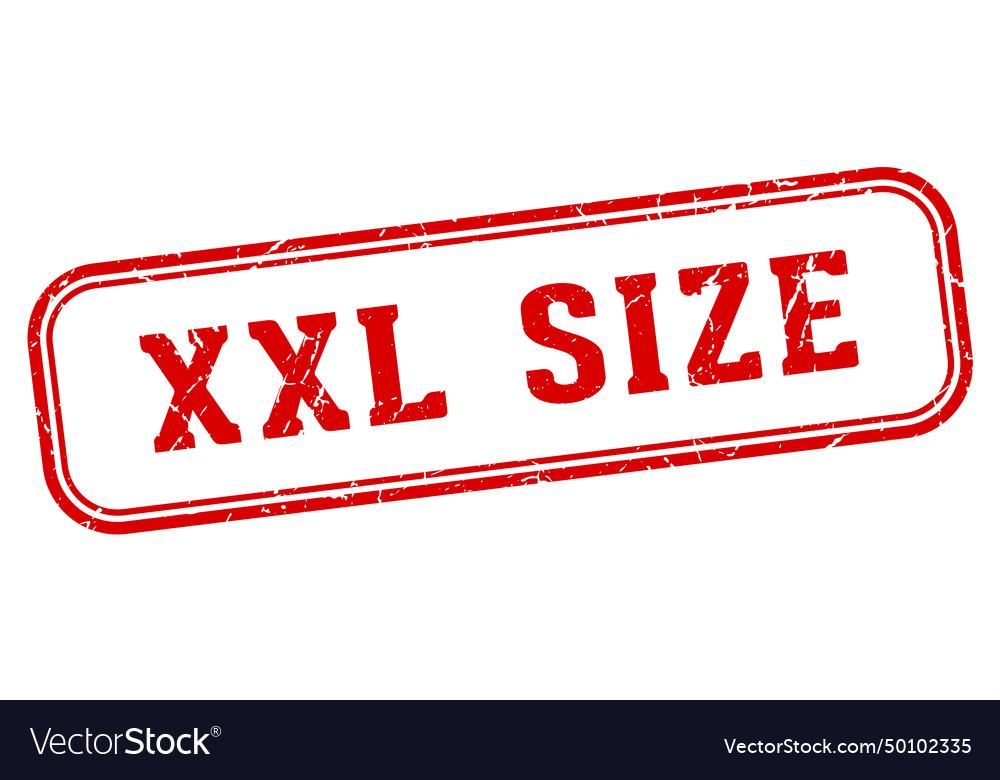 Xxl size stamp rectangular Royalty Free Vector Image