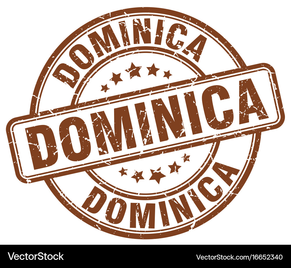 Dominica stamp Royalty Free Vector Image - VectorStock