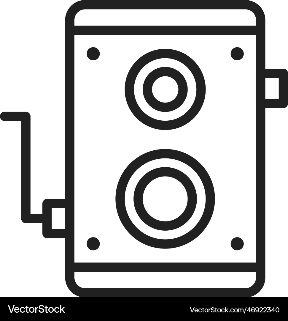 Old camera icon image suitable for mobile Vector Image