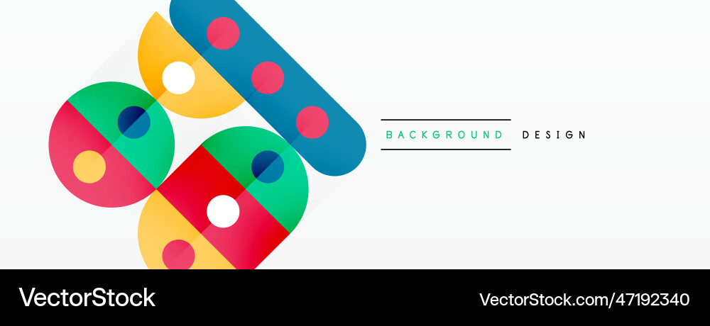Simple circles and round elements pattern Vector Image