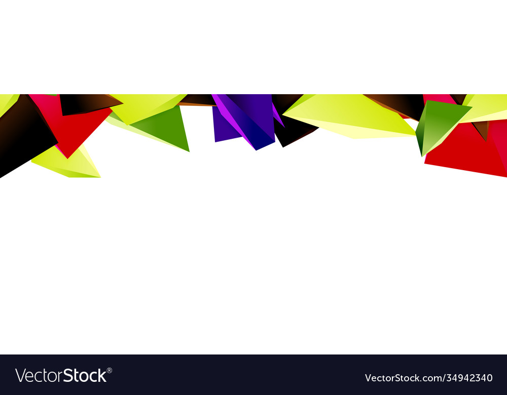 Triangle mosaic abstract background 3d triangular Vector Image
