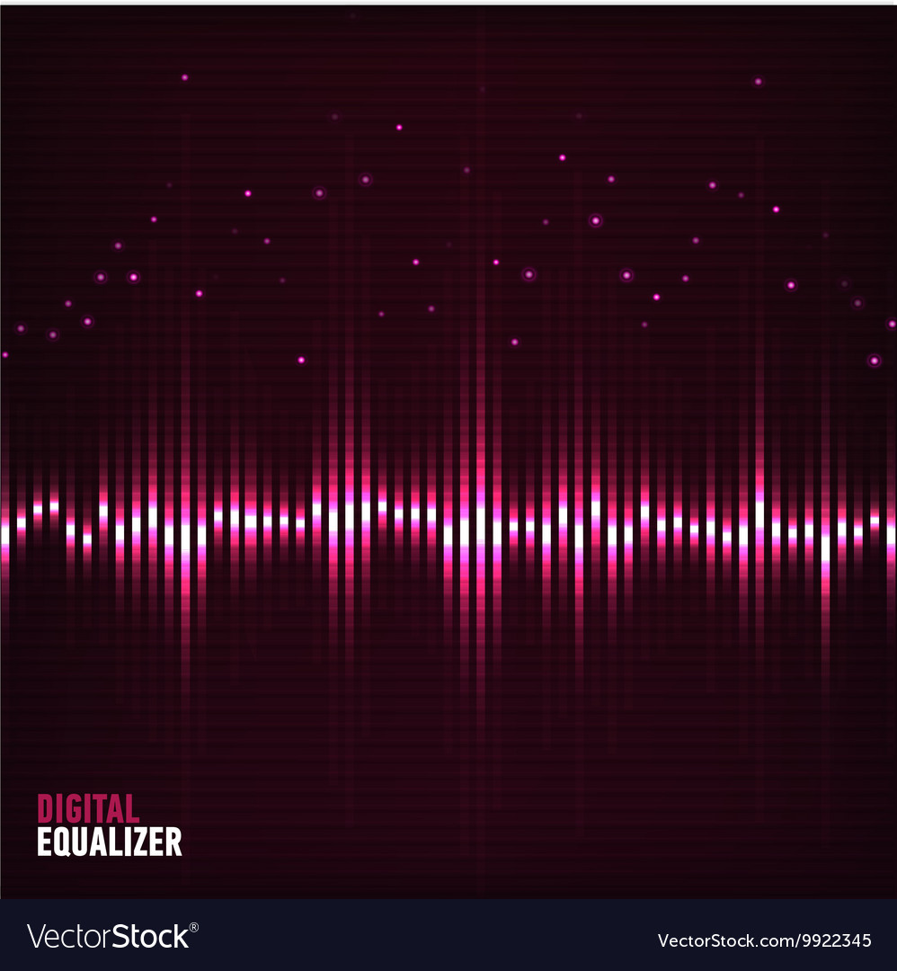 Digital equalizer Royalty Free Vector Image - VectorStock