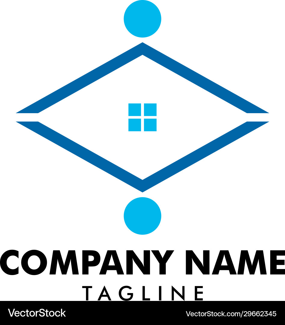 House people community logo design template Vector Image