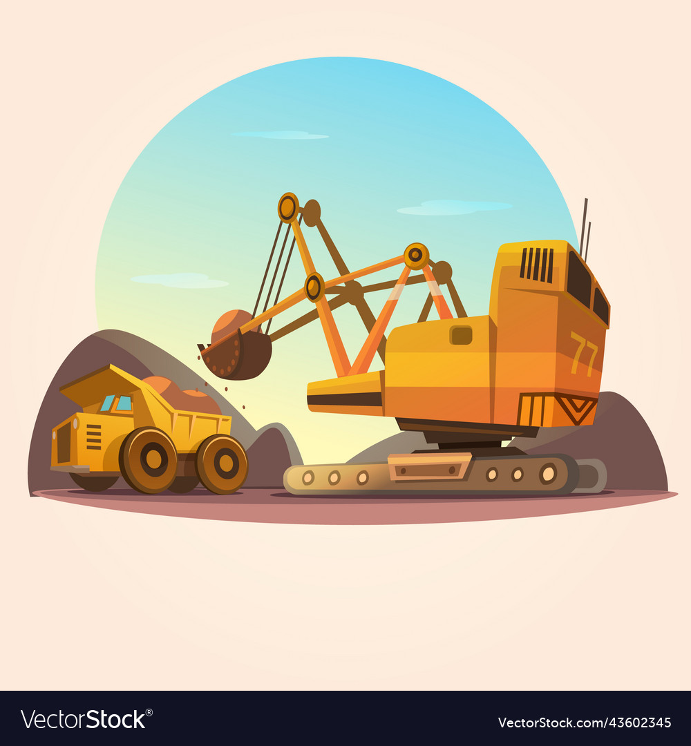 Mining concept Royalty Free Vector Image - VectorStock