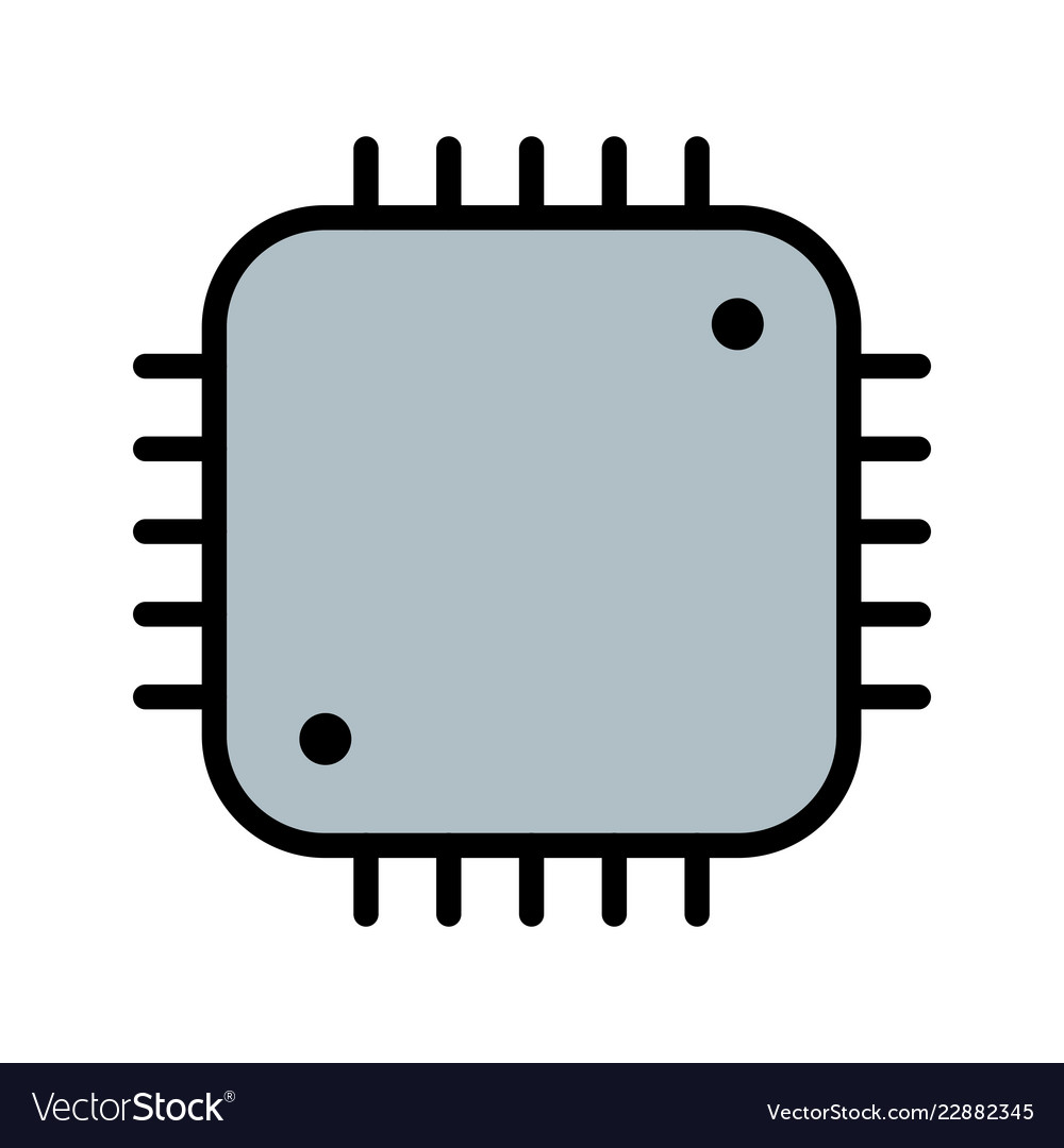 Processor icon Royalty Free Vector Image - VectorStock