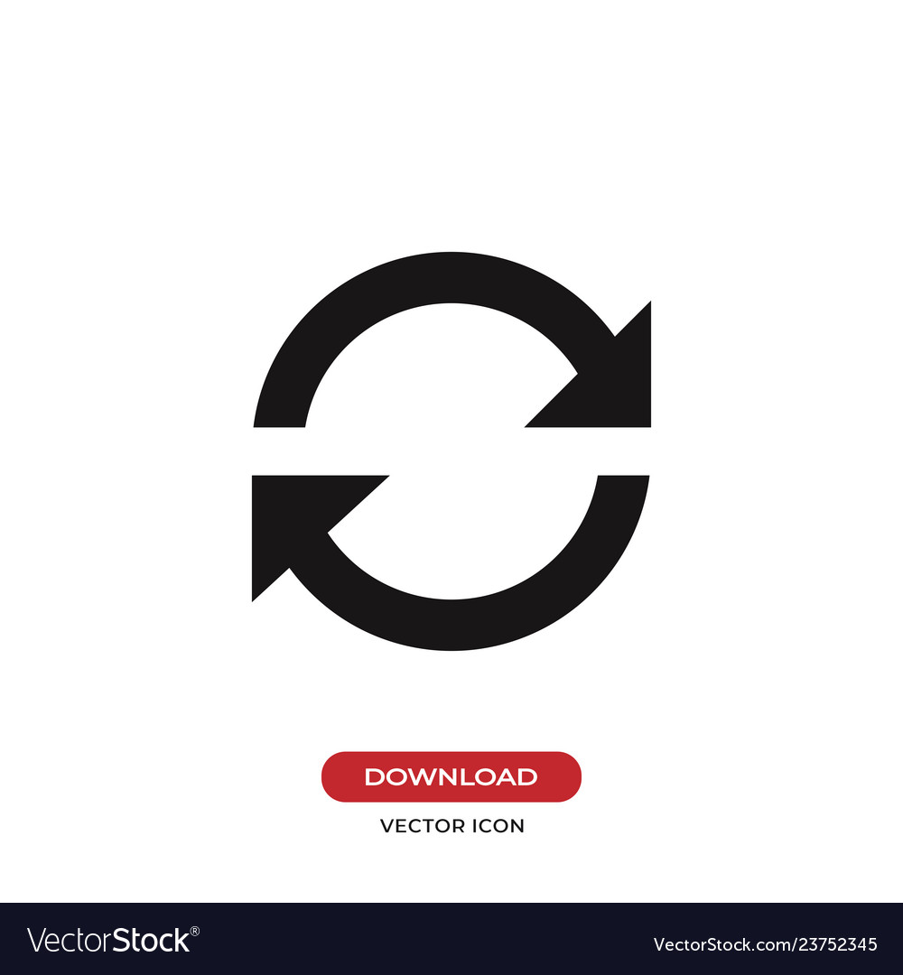 Refresh icon Royalty Free Vector Image - VectorStock