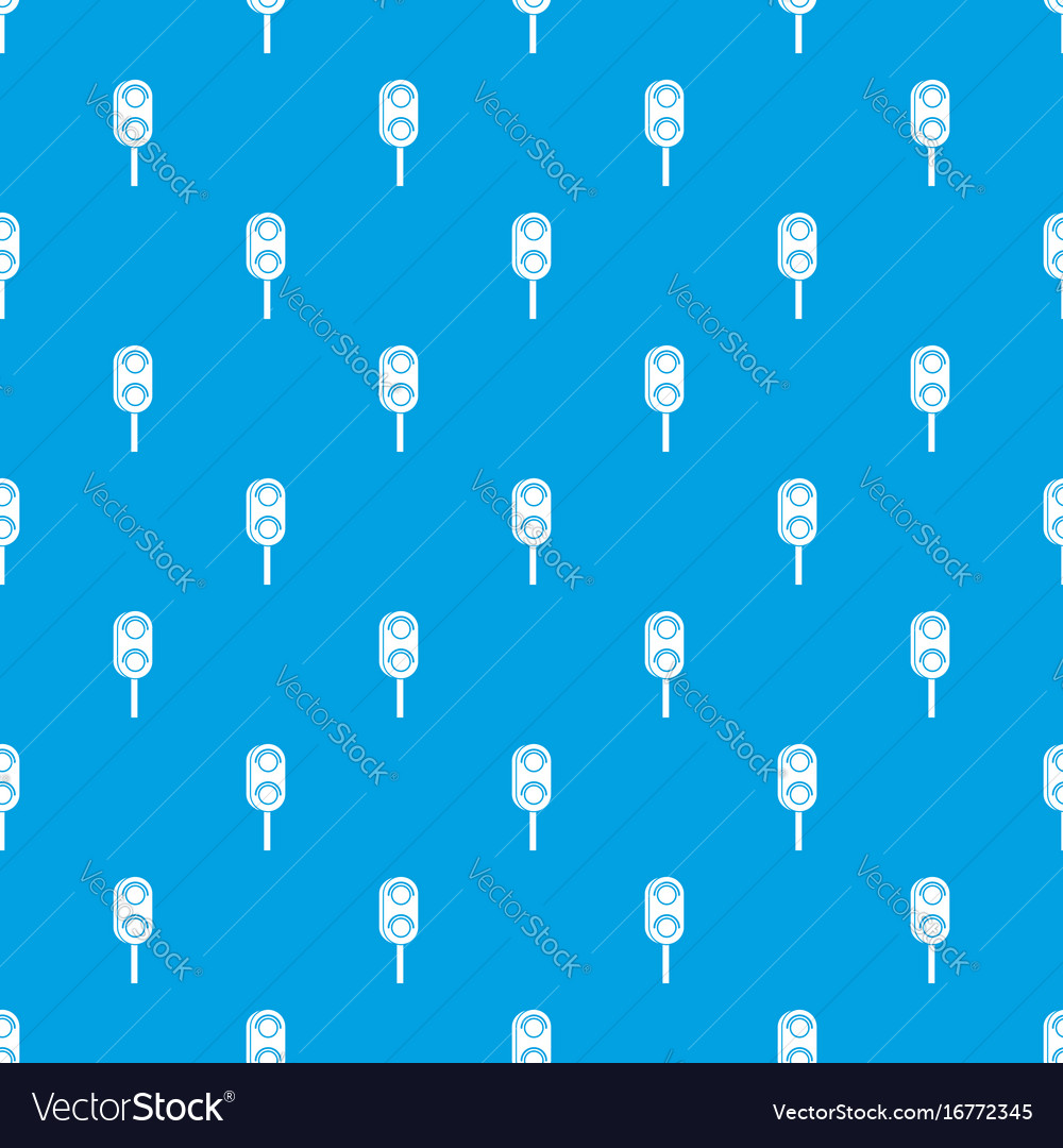 Semaphore trafficlight pattern seamless blue Vector Image Semaphore trafficlight pattern seamless blue Vector Image