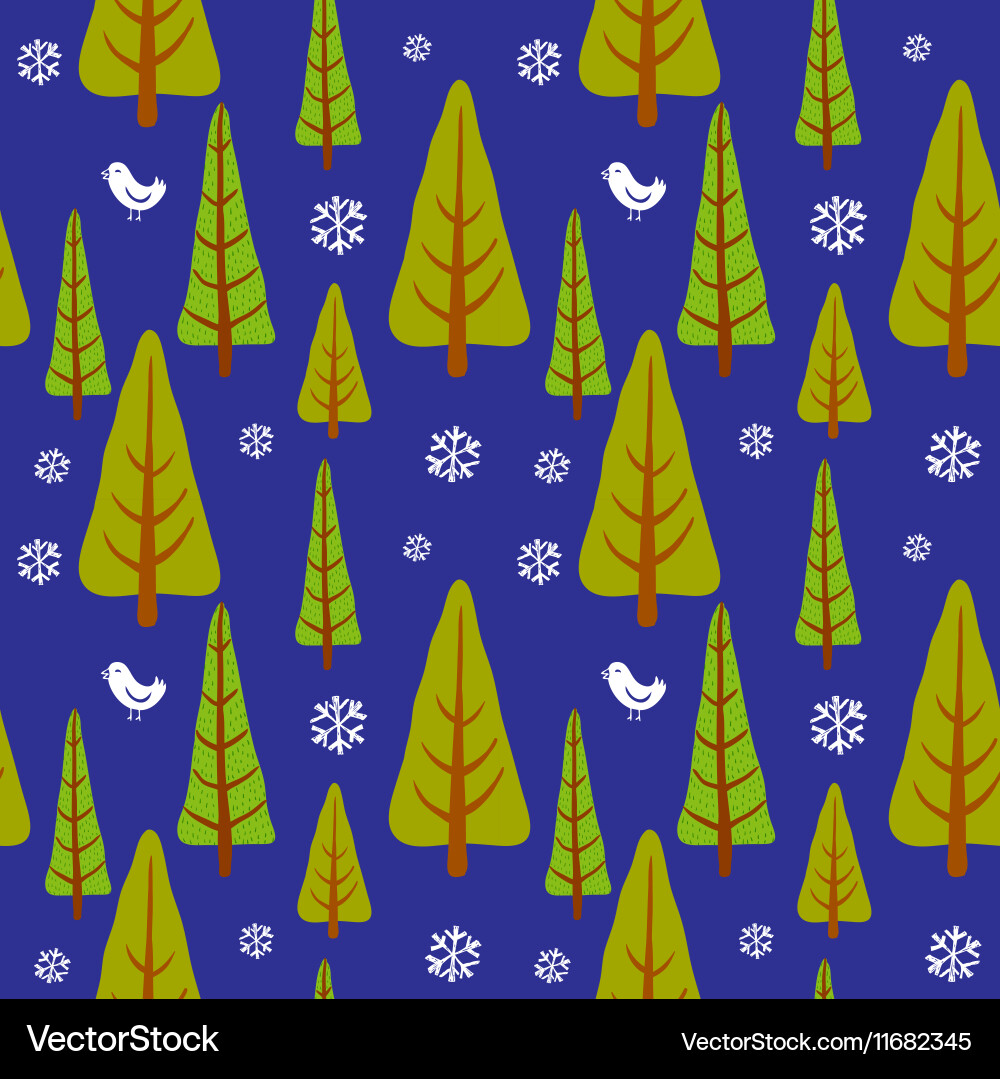 Winter seamless background Royalty Free Vector Image