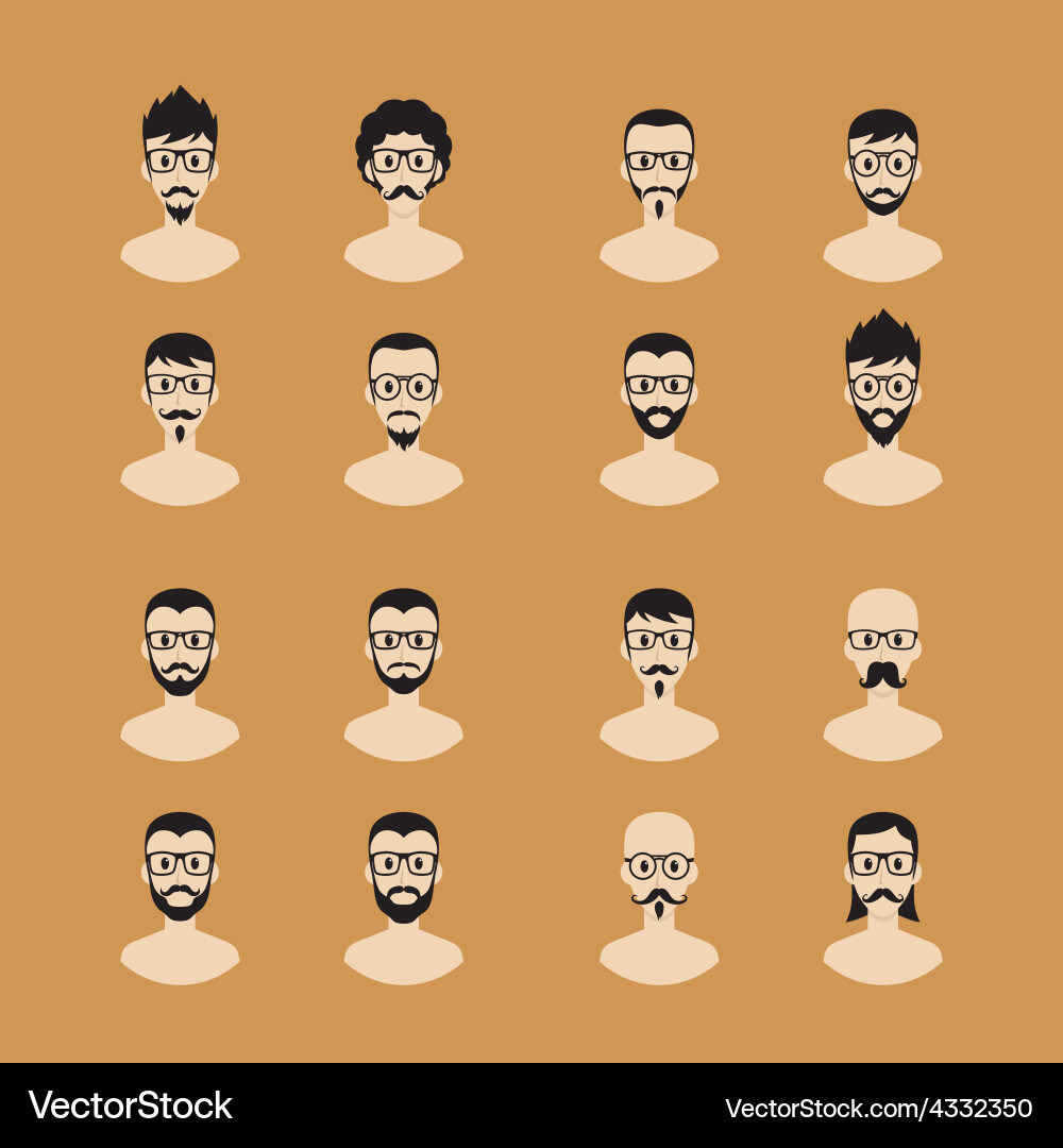 Avatar portrait cartoon Royalty Free Vector Image