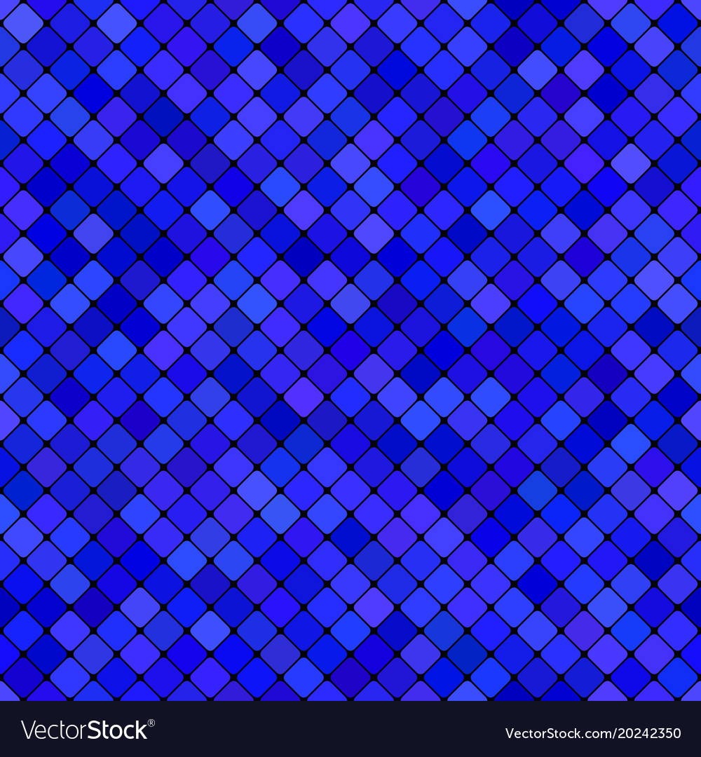 Blue abstract diagonal square pattern background Vector Image