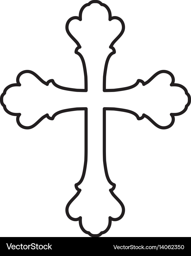 Christianity cross symbol Royalty Free Vector Image