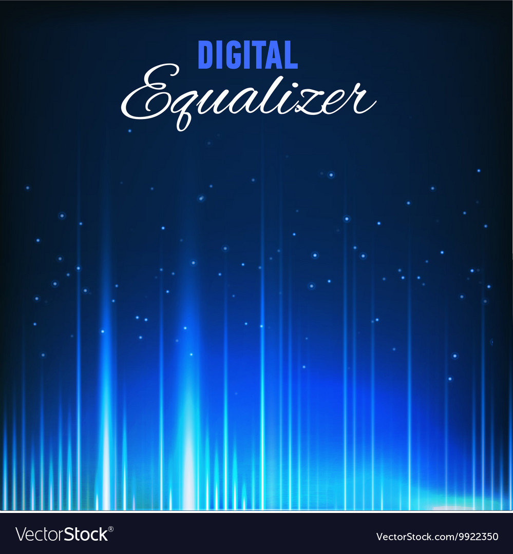 Digital equalizer Royalty Free Vector Image - VectorStock