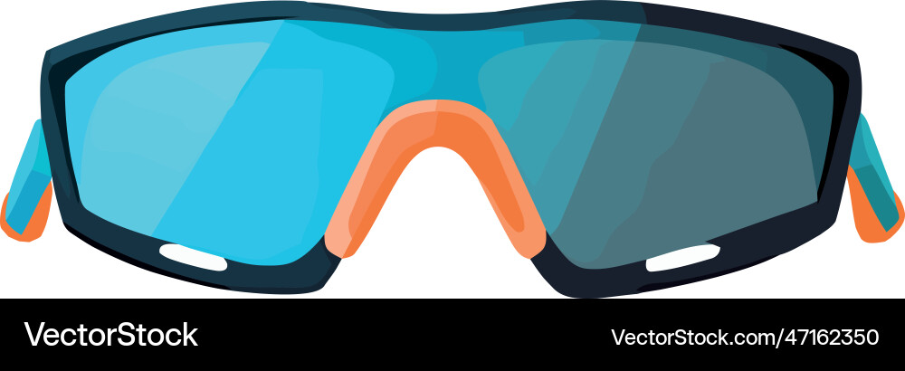 Plastic sports sunglasses Royalty Free Vector Image